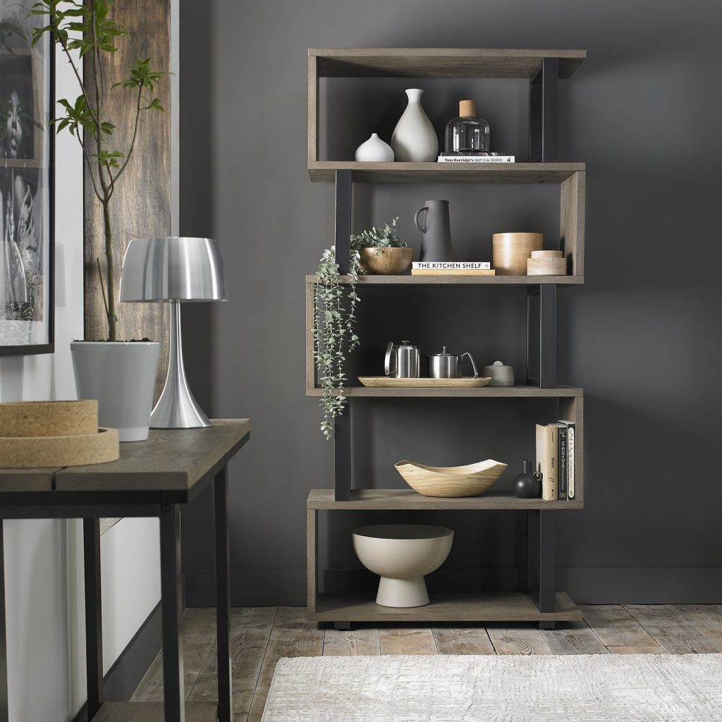 Vintage Oak Open Display Unit - Goodyear Furniture